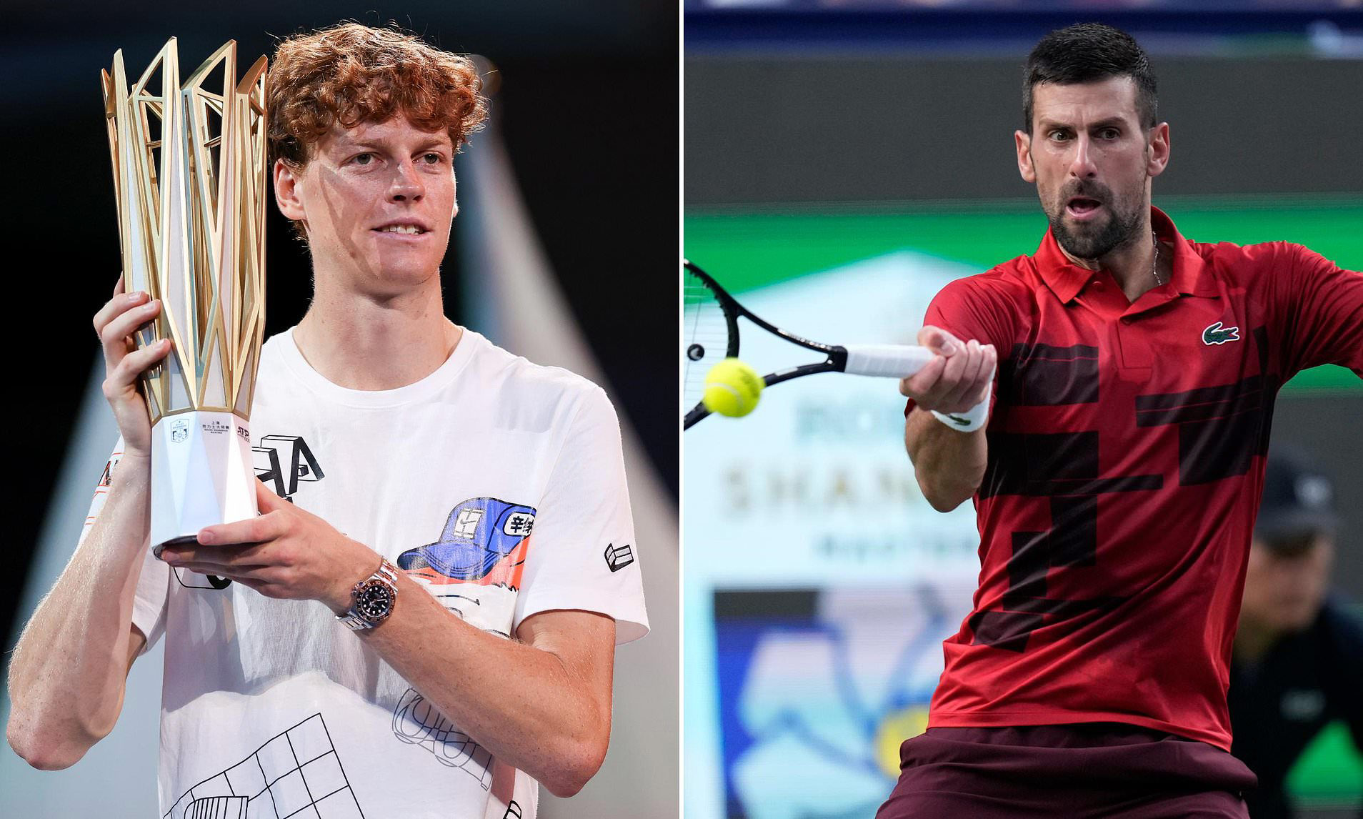 Jannik Sinner defeats Novak Djokovic in Shanghai Masters final as world ... Jannik Sinner defeats Novak Djokovic in Shanghai Masters final as world ...