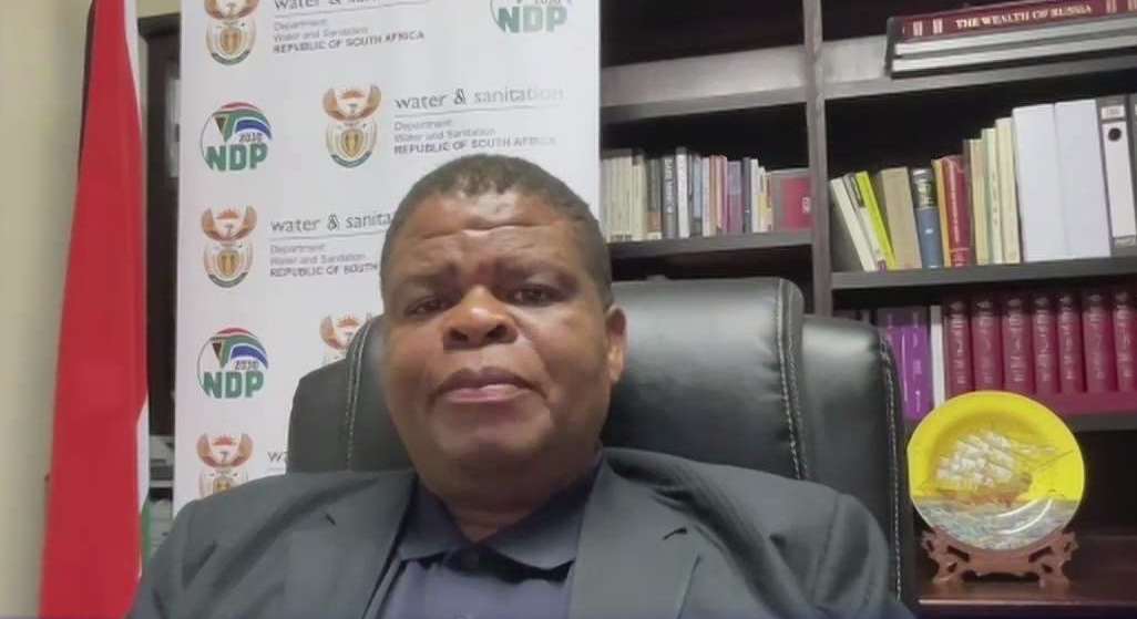 Discussing Gauteng's water crisis with Deputy Minister David Mahlobo