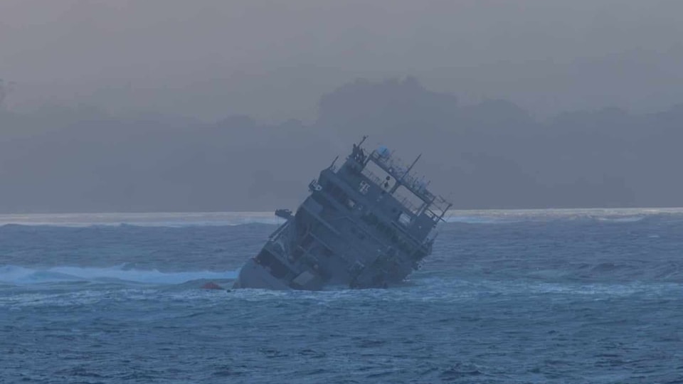 New Zealand pays $5.3 million to Samoa after sinking navy ship Manawanui on pristine reef