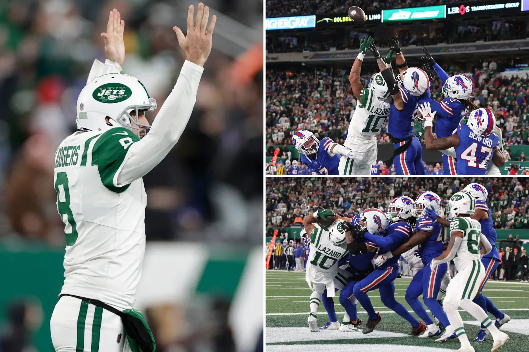 Aaron Rodgers delivers Jets taste of his Hail Mary magic with 52-yard ... Aaron Rodgers delivers Jets taste of his Hail Mary magic with 52-yard ...