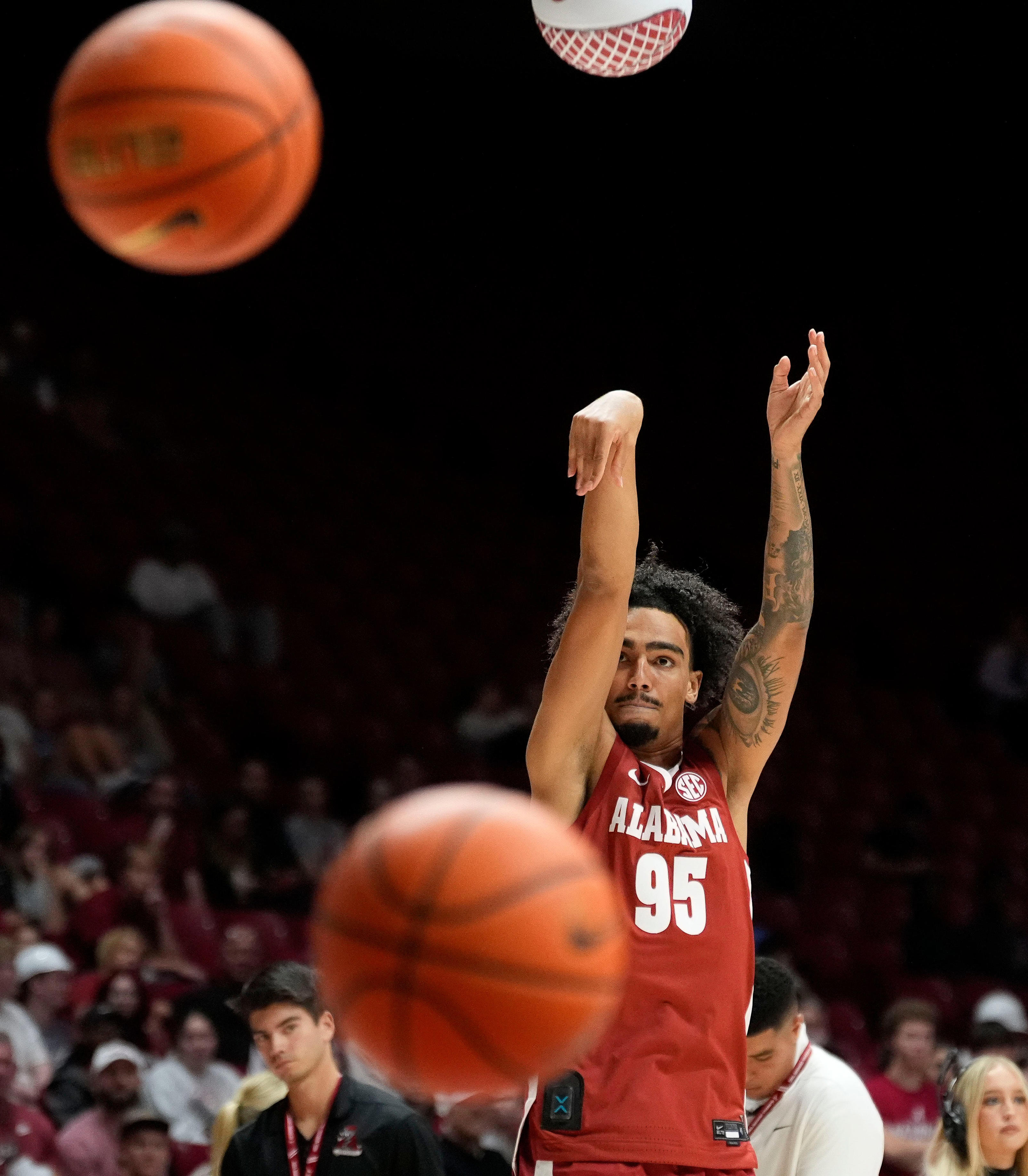 Pepperdine transfer Houston Mallette makes debut for Alabama basketball ...
