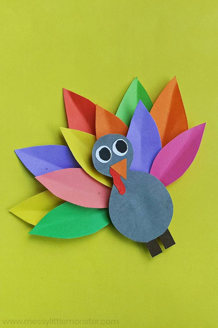 How to Make a Thanksgiving Turkey: Arts and Crafts for Kids