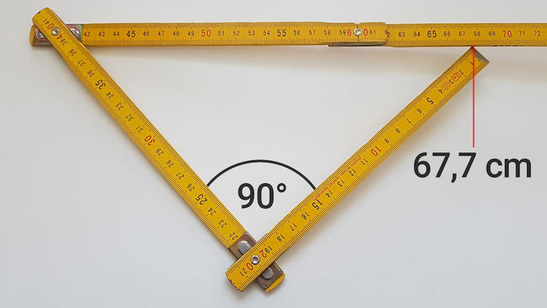 Handwerk: Die 3-4-5-Regel macht jeden Zollstock schlauer