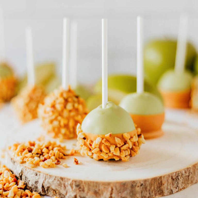 Caramel Apple Cake Pops