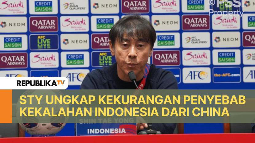 Shin Tae-yong Ungkap Penyebab Kekalahan Indonesia dari China Shin Tae-yong Ungkap Penyebab Kekalahan Indonesia dari China