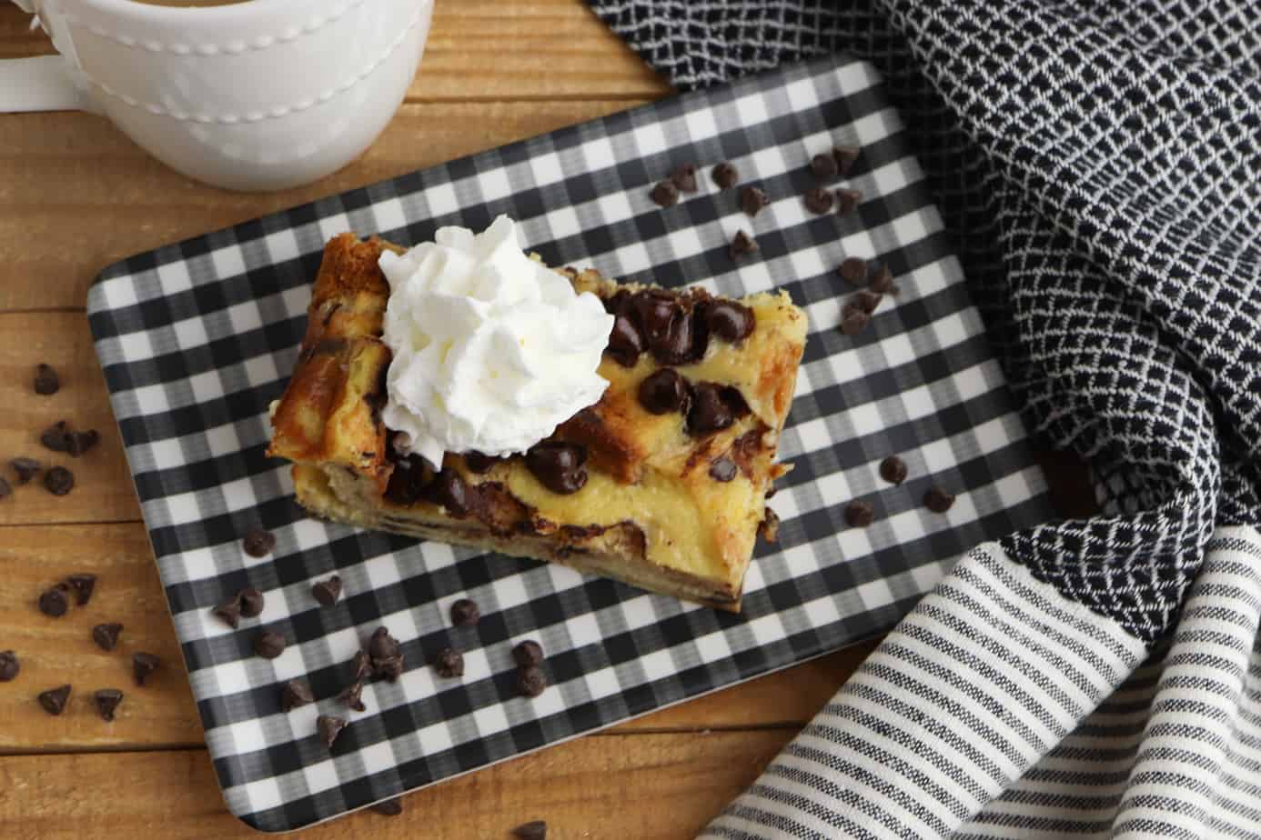 Chocolate chip French toast casserole recipe