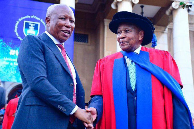 Julius Malema, Khoza honour Kaizer Motaung on his 80th Julius Malema, Khoza honour Kaizer Motaung on his 80th