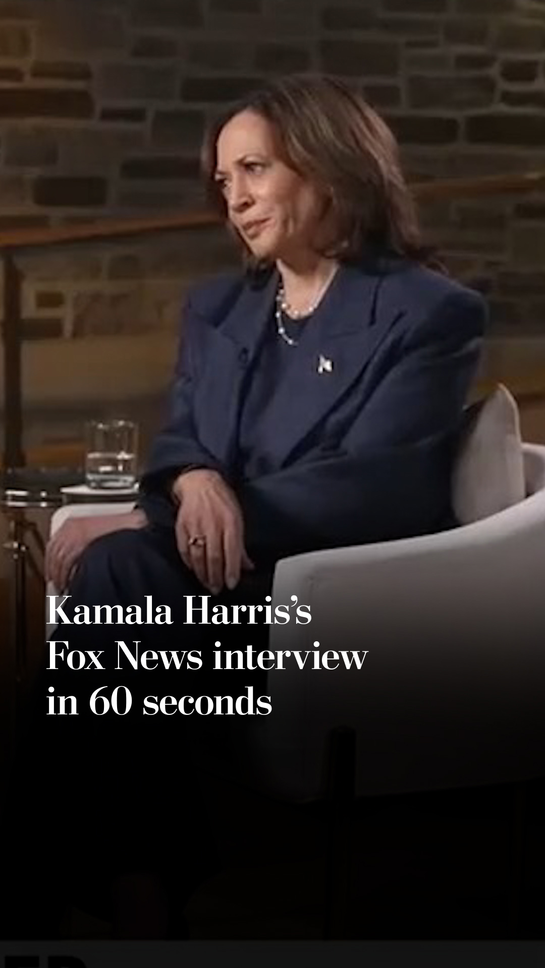 Kamala Harris’s Fox News interview in 60 seconds Kamala Harris’s Fox News interview in 60 seconds