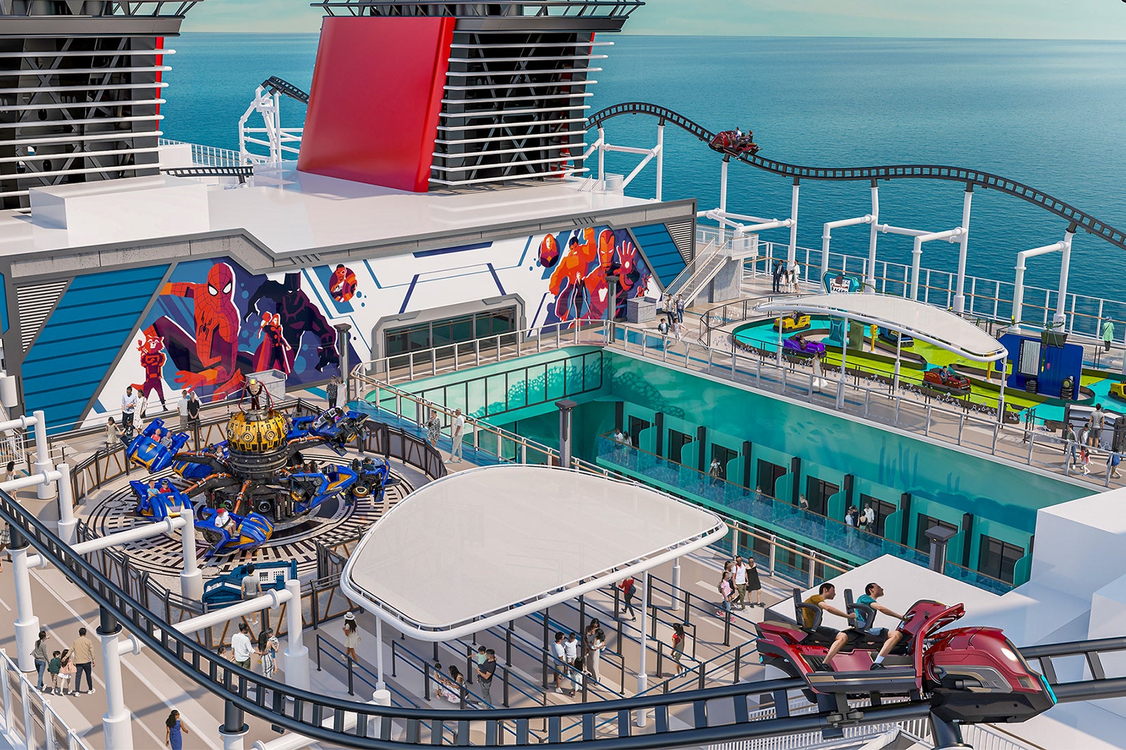 New Disney cruise ship to set sail with the longest roller coaster at ...