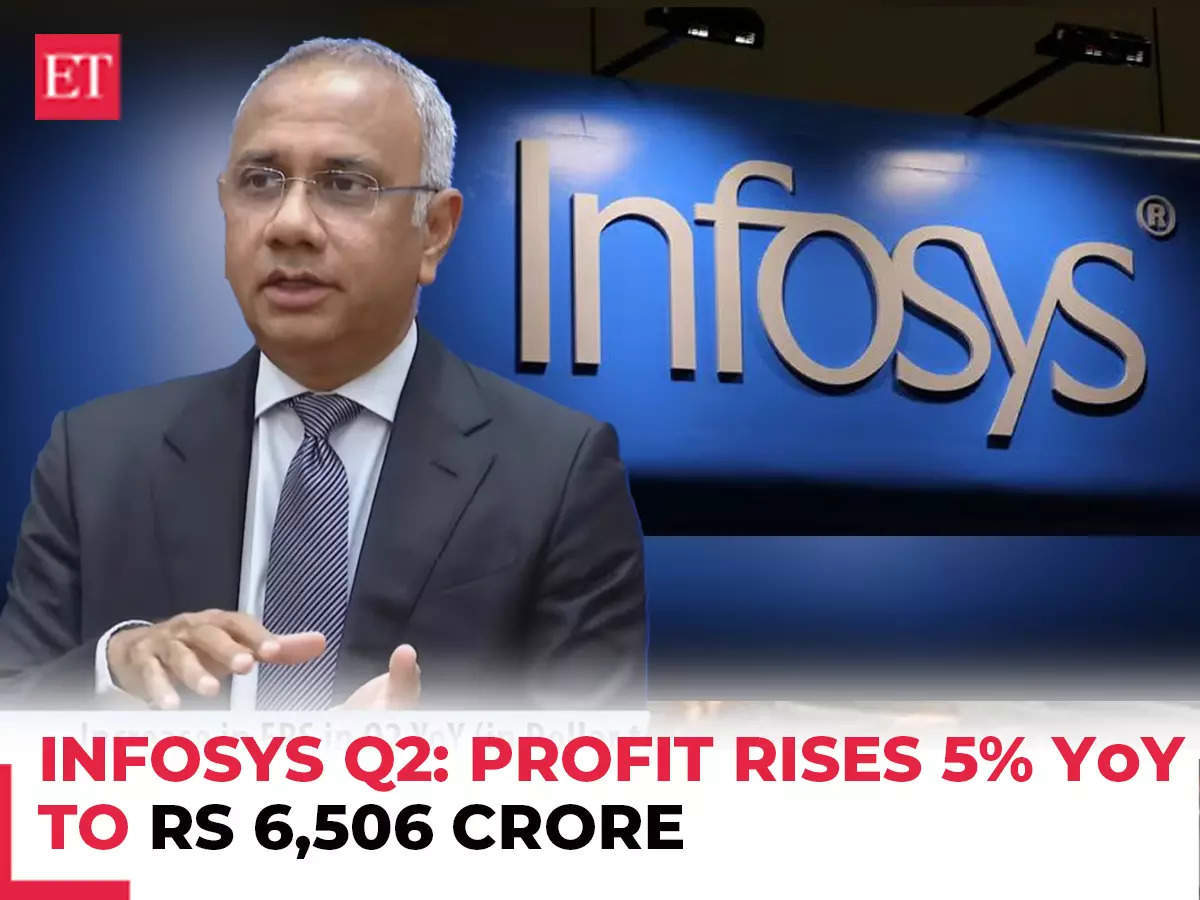 Infosys Q2 Results: Profit rises 5% YoY to Rs 6,506 crore Infosys Q2 Results: Profit rises 5% YoY to Rs 6,506 crore