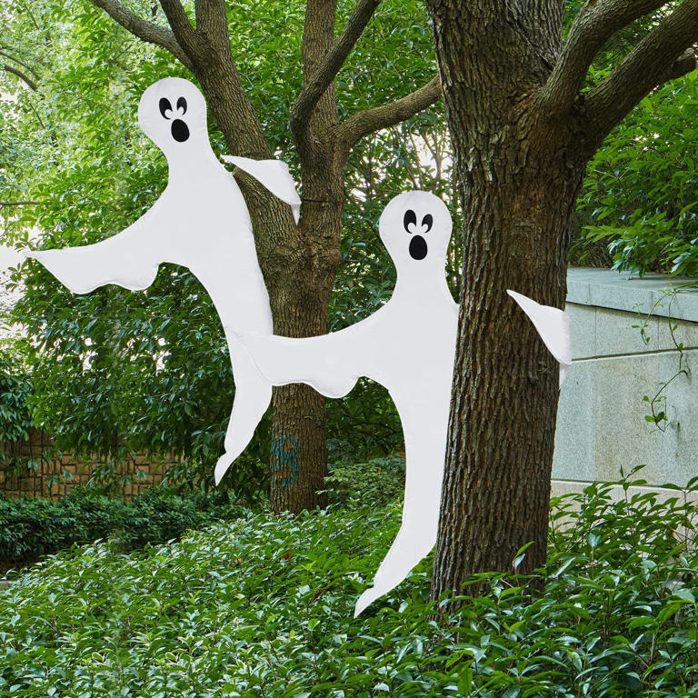 I Decorated for Halloween in Just 30 Minutes With These $30 Wrap Ghosts