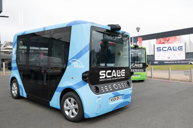 Futuristic autonomous shuttles operating for West Midlands passengers ...