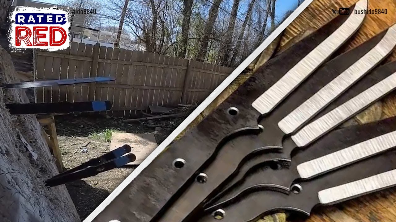 Impressive Knife Throwing Trick Shots