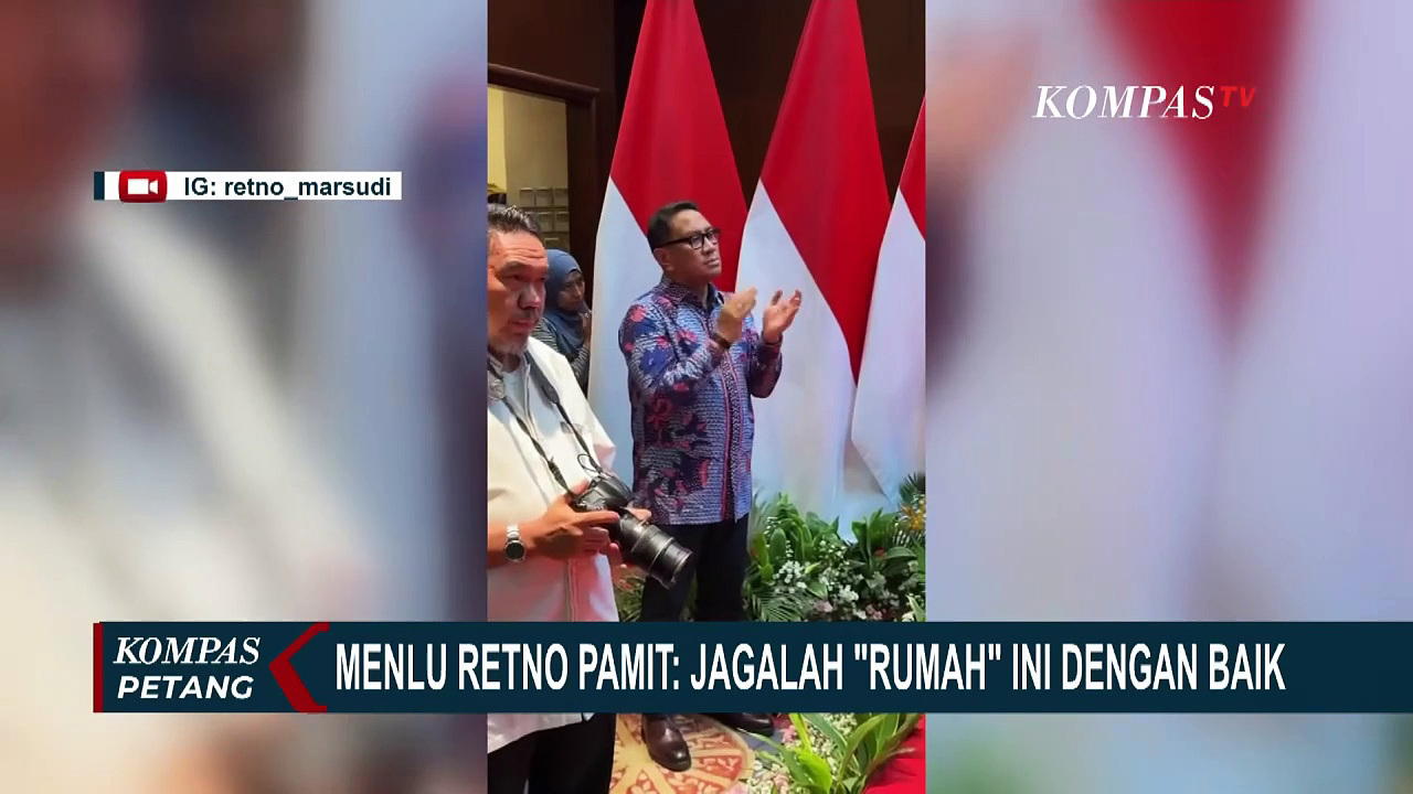 Menangis Haru, Menlu Retno Marsudi Pamitan dan Beri Pesan ke Jajaran ... Menangis Haru, Menlu Retno Marsudi Pamitan dan Beri Pesan ke Jajaran ...