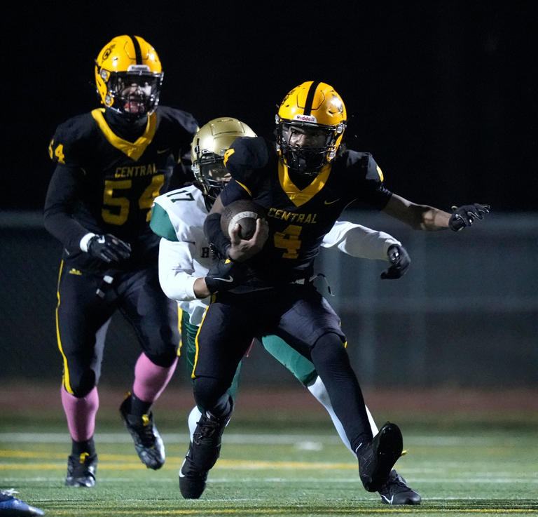 We're down to the Final Four in our high school football uniform ...