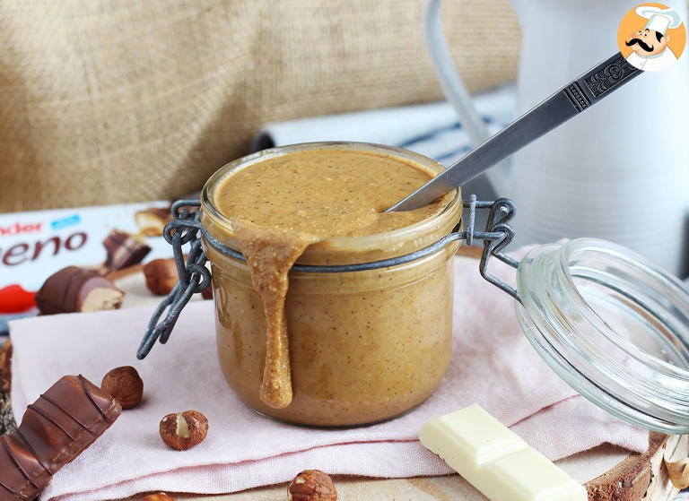 Crema sabor kinder bueno para untar – sólo 2 ingredientes