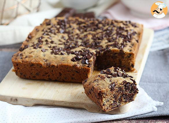 Bizcocho cookie con pepitas de chocolate