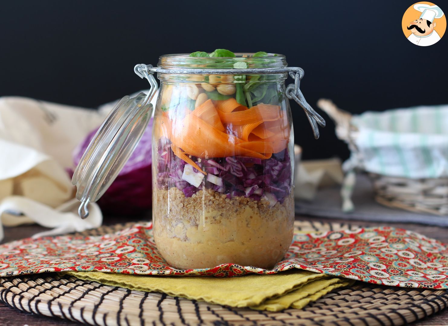 Jar salad: our easy-to-make vegetarian version