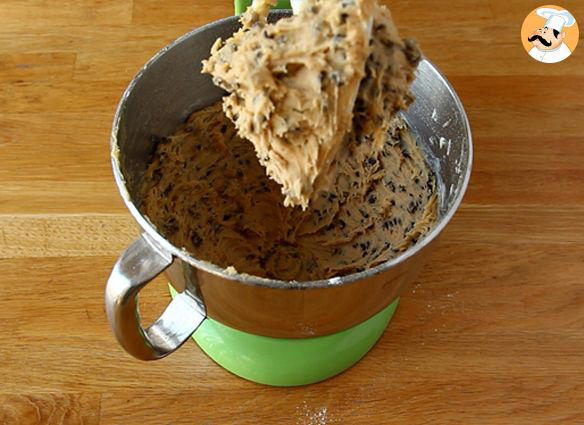 Bizcocho cookie con pepitas de chocolate