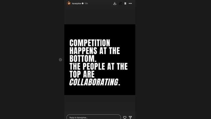 'Competition happens...' Karan Johar finally breaks silence after ... 'Competition happens...' Karan Johar finally breaks silence after ...