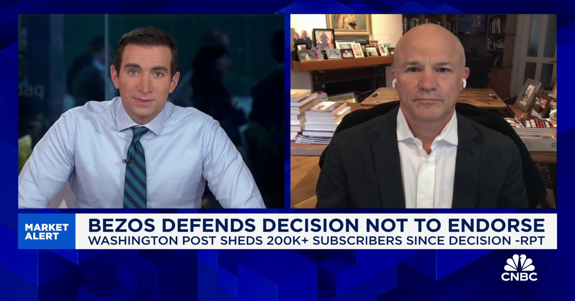 Washington Post owner Jeff Bezos defends decision not to endorse Washington Post owner Jeff Bezos defends decision not to endorse
