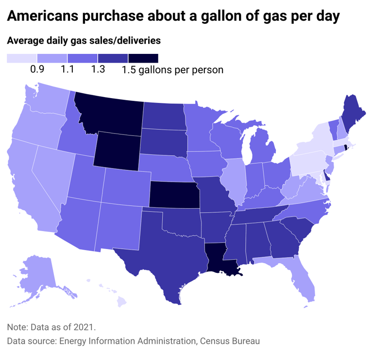 The 5 states where residents use the most gas, according to data—and ...