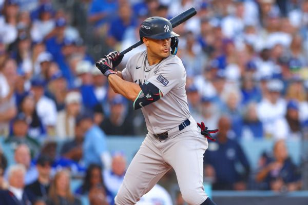 Yankees' Giancarlo Stanton hasn't swung bat in 3-4 weeks