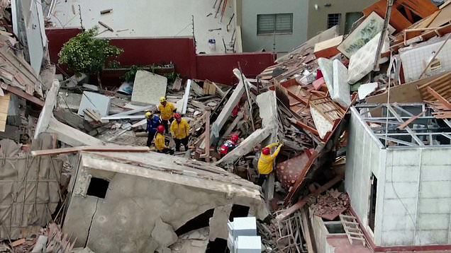 Drone video shows rescue efforts after hotel collapse in Argentina Drone video shows rescue efforts after hotel collapse in Argentina