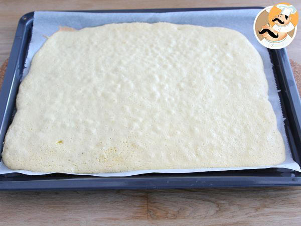 Tronco de navidad relleno de chantilly