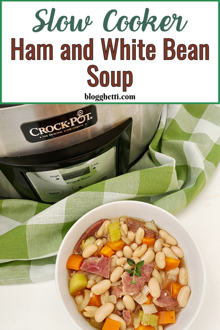 Slow Cooker Ham and White Bean Soup