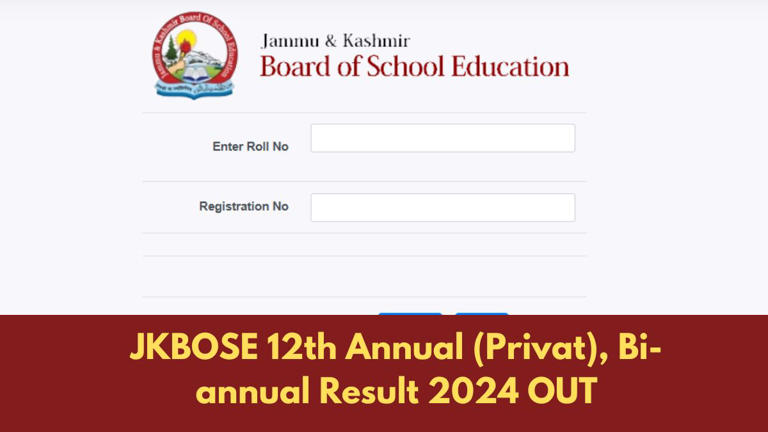 JKBOSE 12th Result 2024 Declared at jkbose.nic.in Check Private, Bi ... JKBOSE 12th Result 2024 Declared at jkbose.nic.in Check Private, Bi ...