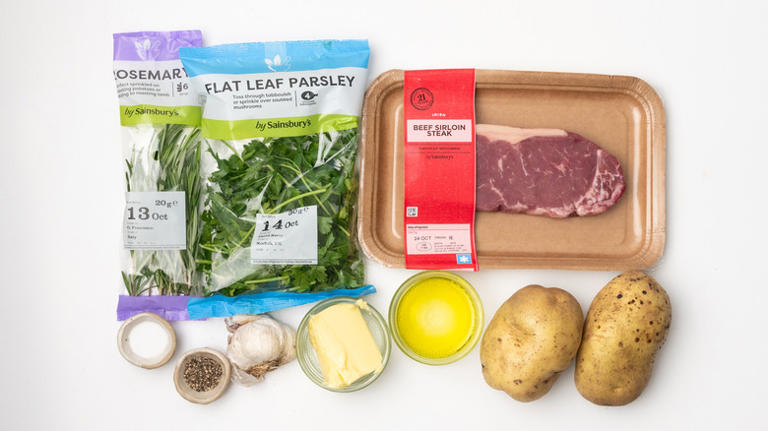 French Brasserie Style Steak Frites With Rosemary Compound Butter Recipe