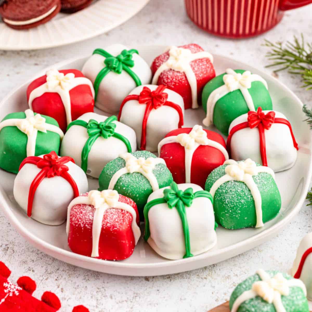 Christmas Present Oreo Truffles