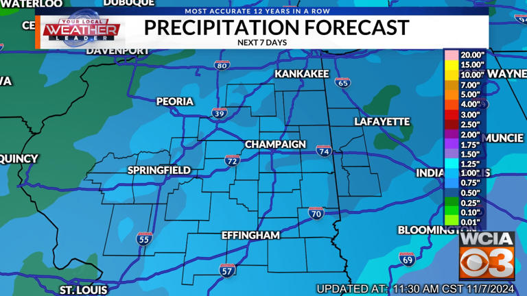 WEATHER NOW: Rain chances in the forecast each of the next several days with severe storms by Sunday