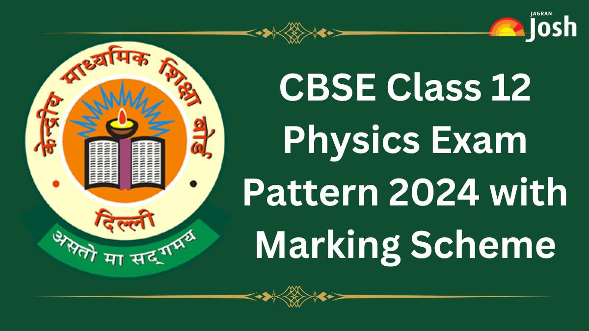 CBSE Class 12 Physics Exam Pattern 2024 with Marking Scheme and Topic ...
