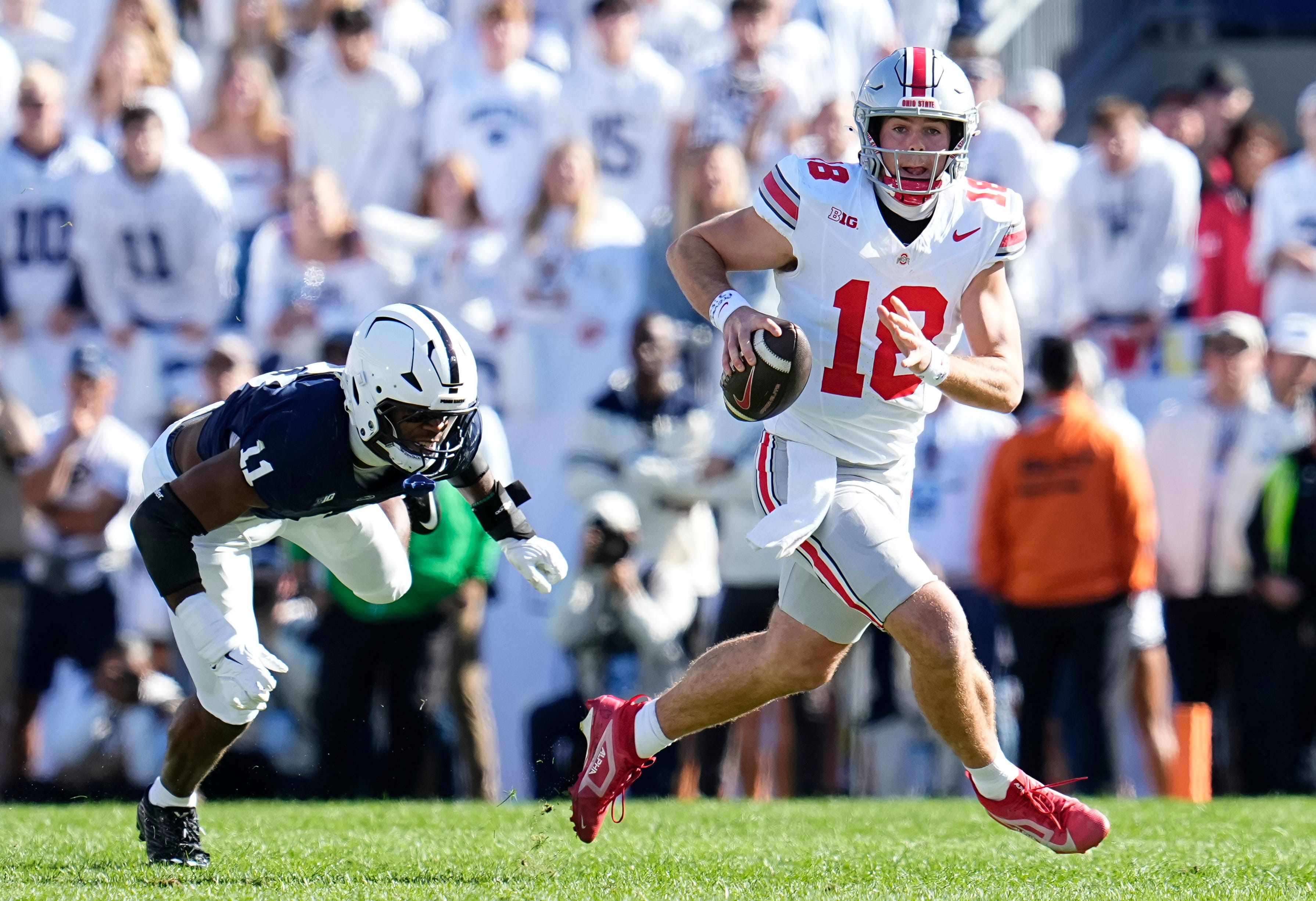 How do Ohio State football players bounce back after making mistakes?