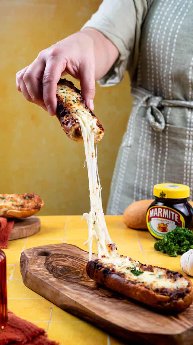 Easy Cheesy Marmite Garlic Bread
