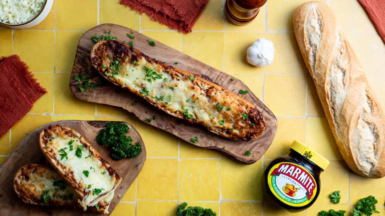 Easy Cheesy Marmite Garlic Bread