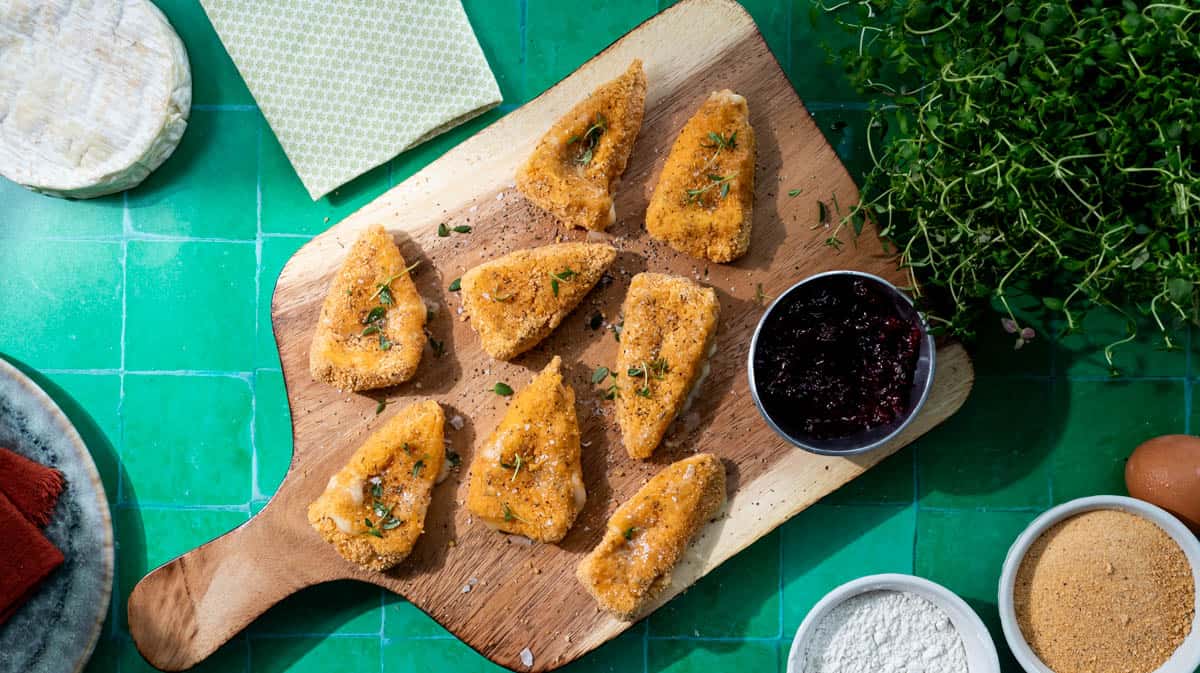 Breaded Camembert Bites - Oven Baked