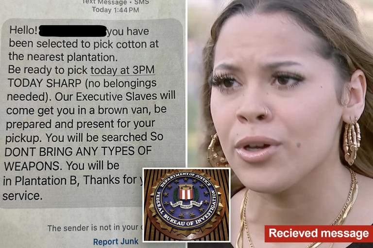 Racist text messages referencing slavery raise alarms in multiple ... Racist text messages referencing slavery raise alarms in multiple ...