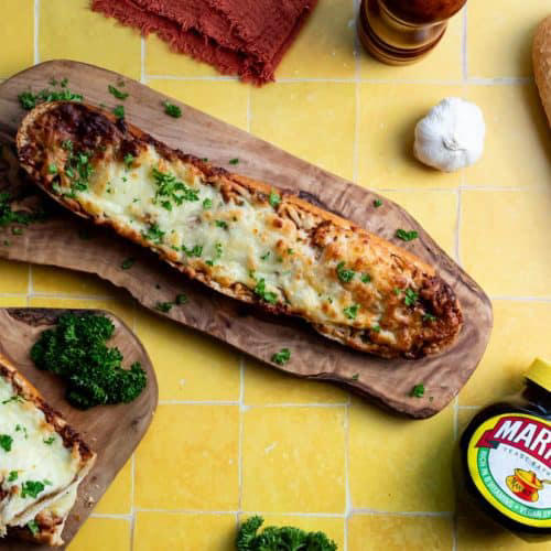Easy Cheesy Marmite Garlic Bread