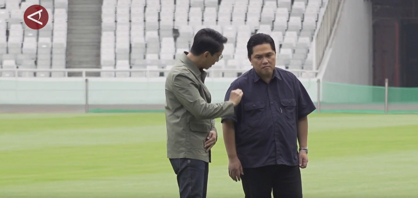 Erick Thohir cek kesiapan GBK jelang laga Timnas lawan Jepang & Arab Erick Thohir cek kesiapan GBK jelang laga Timnas lawan Jepang & Arab