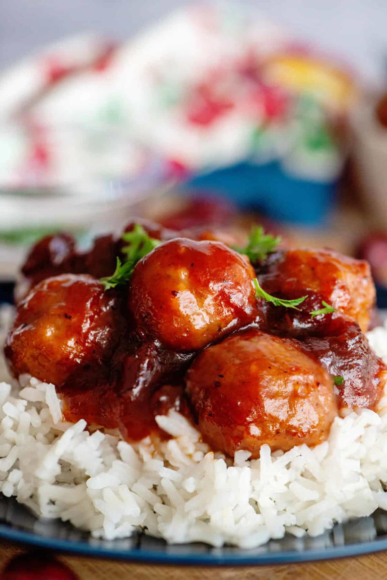 Cranberry Sauce Meatballs