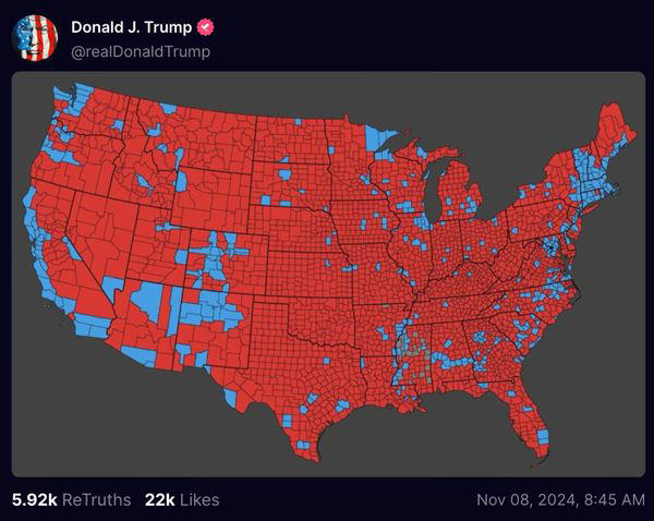 Fact Check: Map Showing Trump's 2024 Reelection Victory with Red and ... Fact Check: Map Showing Trump's 2024 Reelection Victory with Red and ...