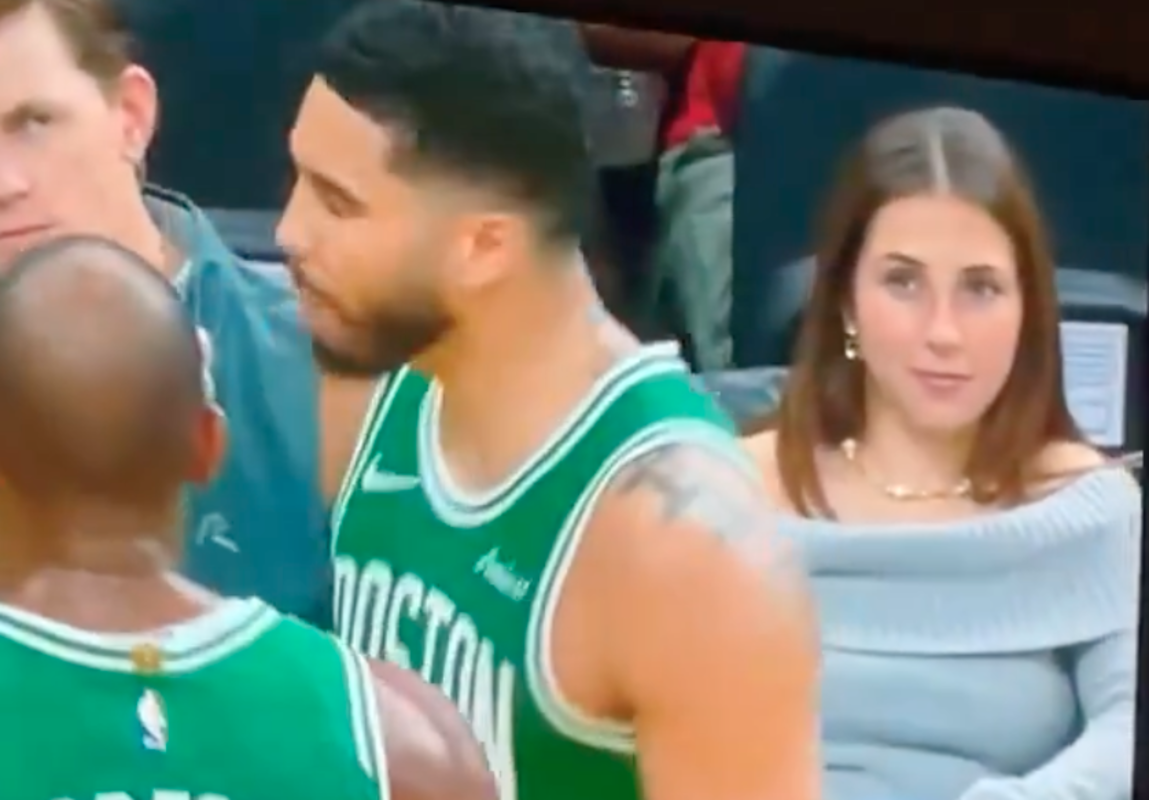 Celtics Fan Sitting Courtside Was Caught 'Checking Out' Jayson Tatum Celtics Fan Sitting Courtside Was Caught 'Checking Out' Jayson Tatum