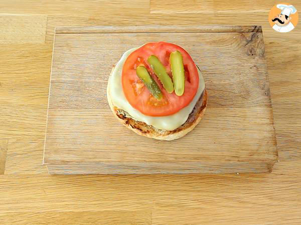 Easy and quick homemade burger