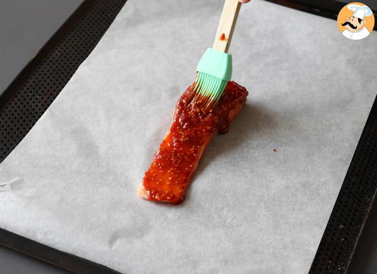 Korean style salmon with gochujang sauce ready in 8 minutes