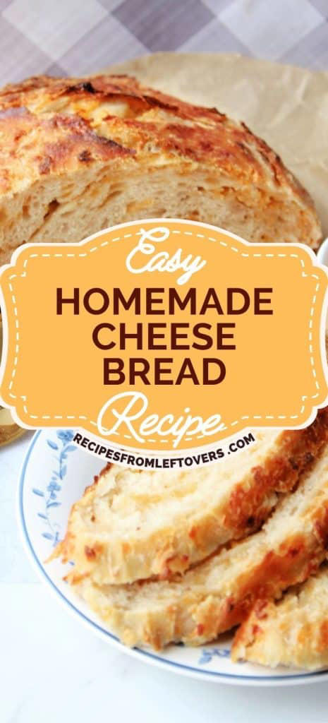 Easy Homemade No-Knead Artisan Cheese Bread Recipe