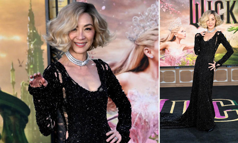 Michelle Yeoh, 62, debuts bold new look as she arrives at starry Wicked ... Michelle Yeoh, 62, debuts bold new look as she arrives at starry Wicked ...