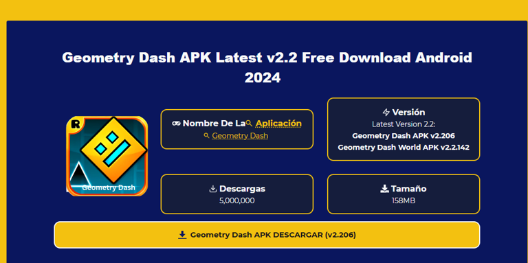 Geometry Dash 2.2 APK Full Versión: descarga la nueva versión con todos los niveles desbloqueados